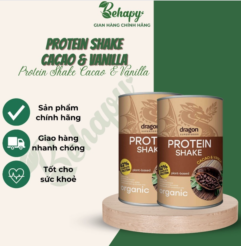 Protein Shake Cacao và Vanilla - Hương Vị Tuyệt Vời, Dinh Dưỡng Vượt ...